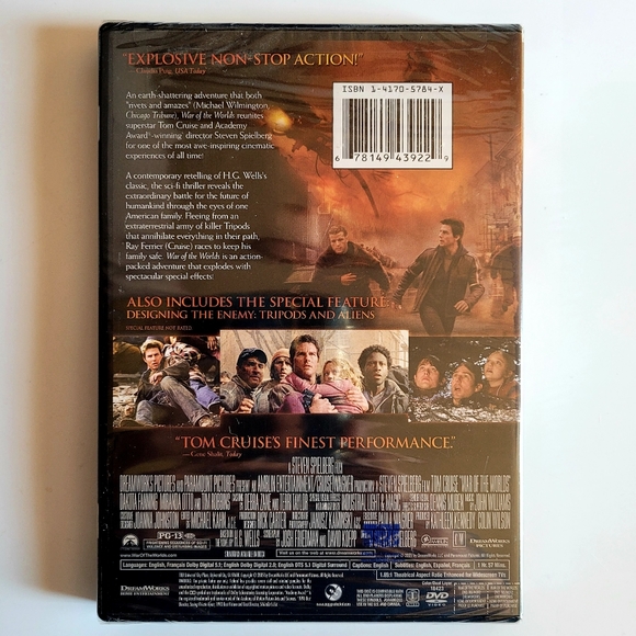Dreamworks | Media | Dvd War Of The Worlds Tom Cruise Steven Spielberg ...